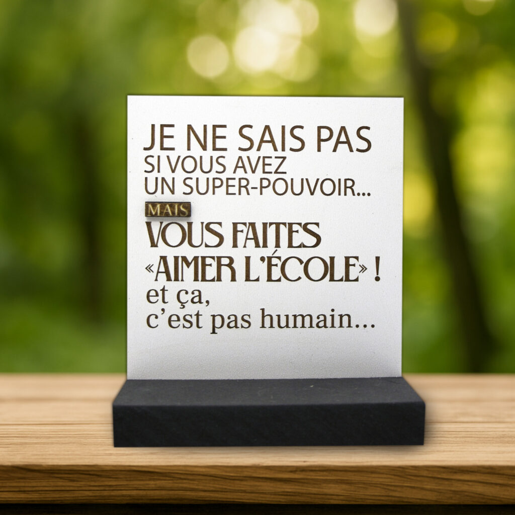 Cadeau professeur fin annee scolaire | originale et drôle